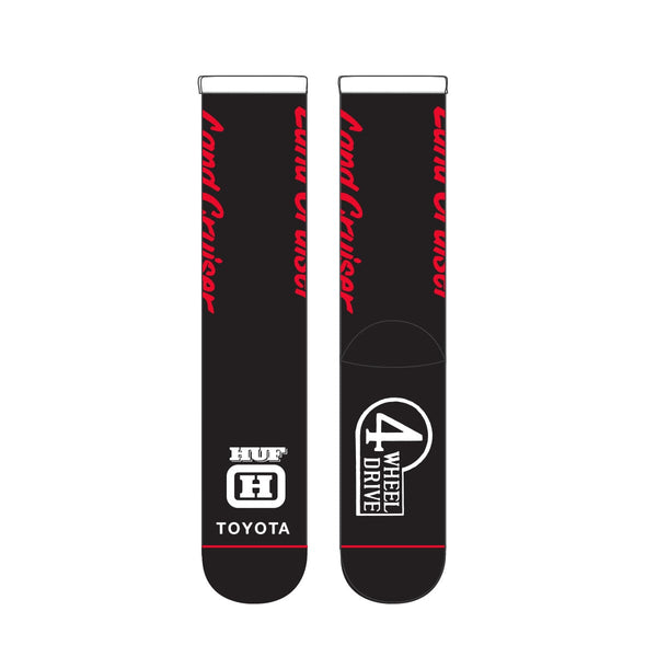 HUF x Toyota Land Cruiser Socks Black - Coureur Goods