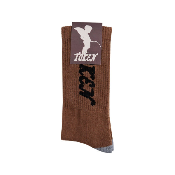 Token Logo Socks Rust - Coureur Goods
